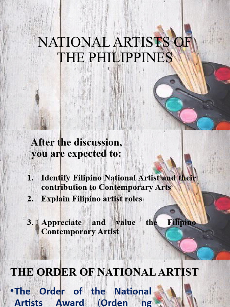 05 National Artists of The Philippines | PDF | The Arts | Liberal Arts ...