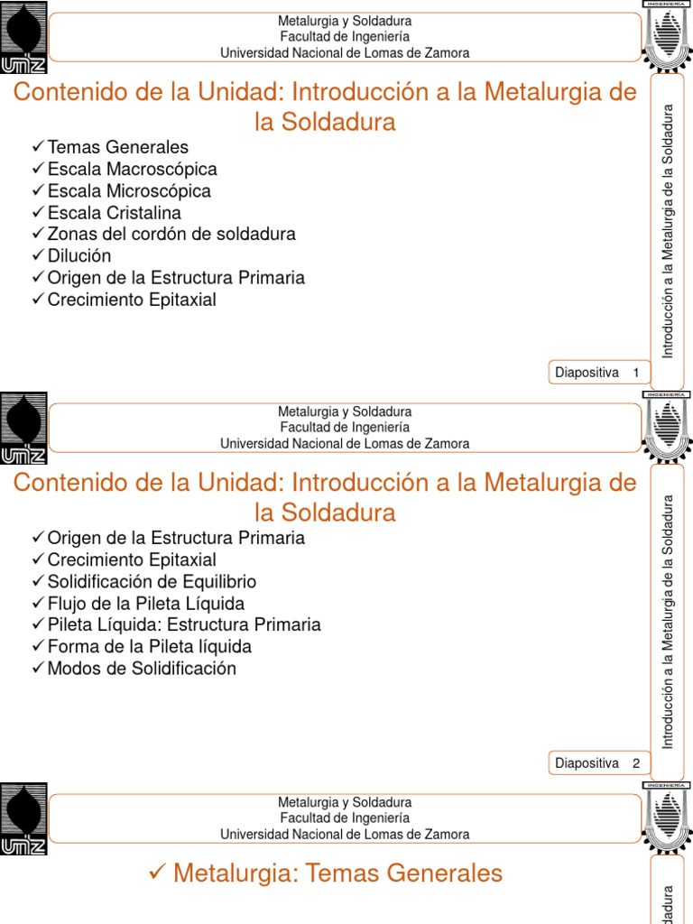 Unidad 8 Introducción A La Metalurgia de La Soldadura | PDF | Metalurgia | Construcción
