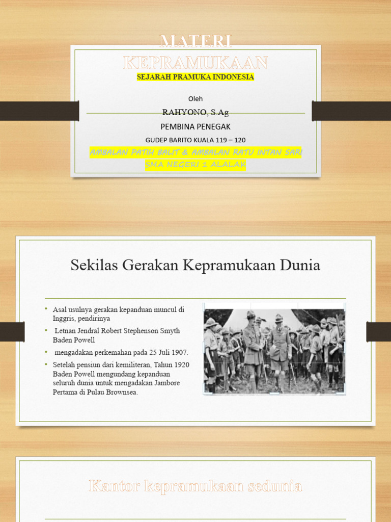 Sejarah Pramuka Indonesia | PDF