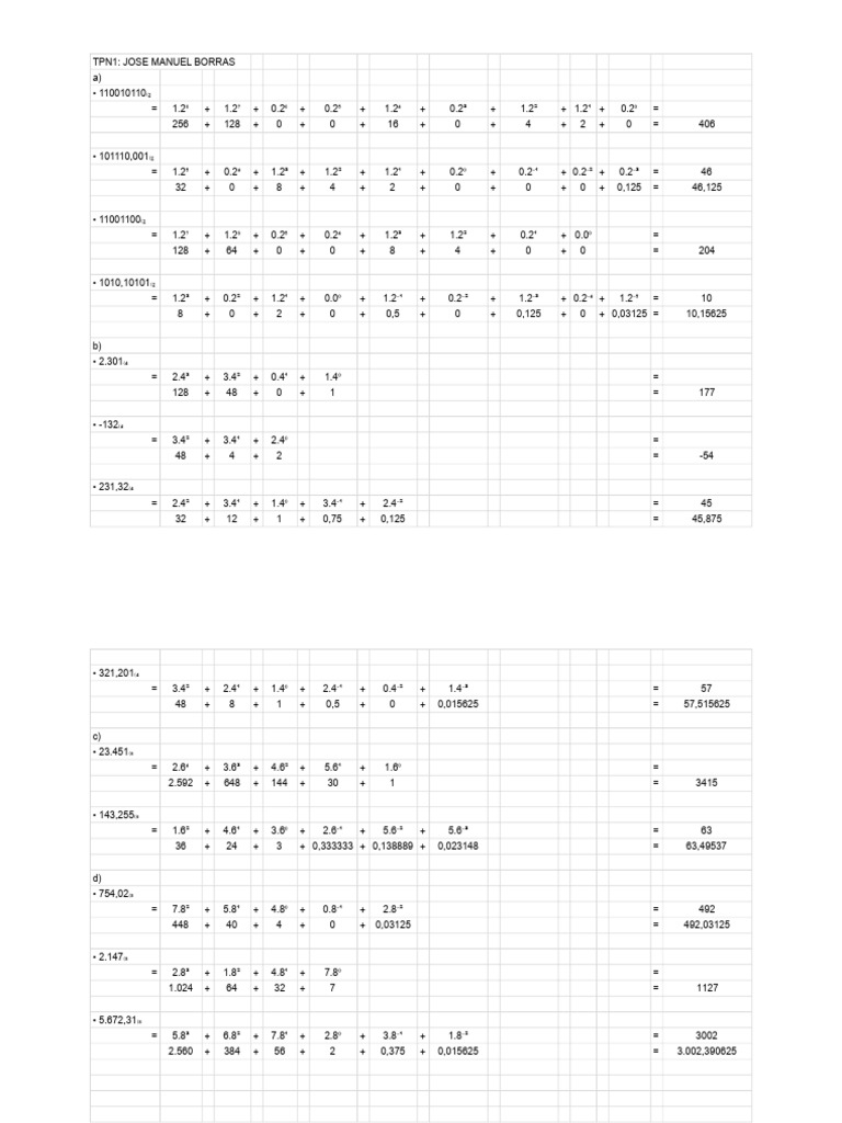 MAT TPn1 BORRAS - Hoja 1 | PDF