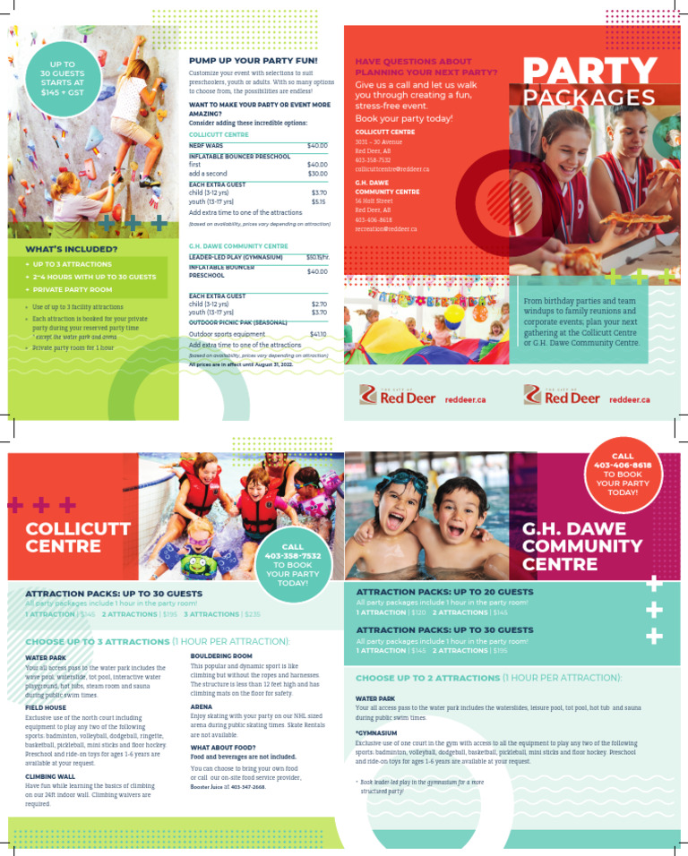 Party Packages Final 2022 | PDF