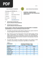 SAPS 15 Report by Commander 2 | PDF | Law Enforcement | Crime & Violence