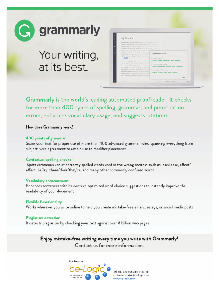 Brochures - Grammarly Flyer | PDF