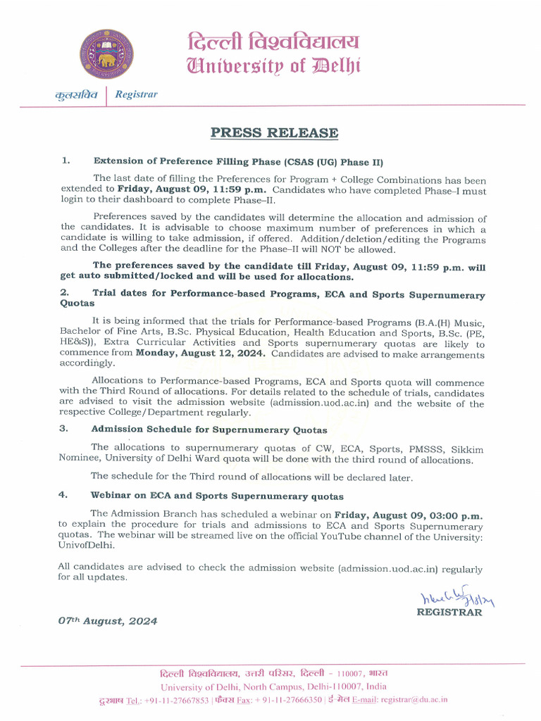 Press-Release - Extension-Of-Preference-Filling Phase-CSAS-UG-Phase-II ...