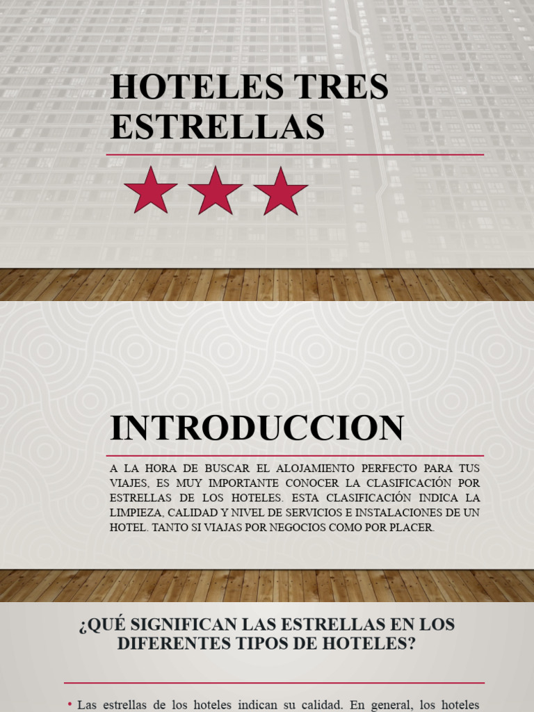 Hoteles de Tres Estrellas: Confort y Precio | PDF | Hotel