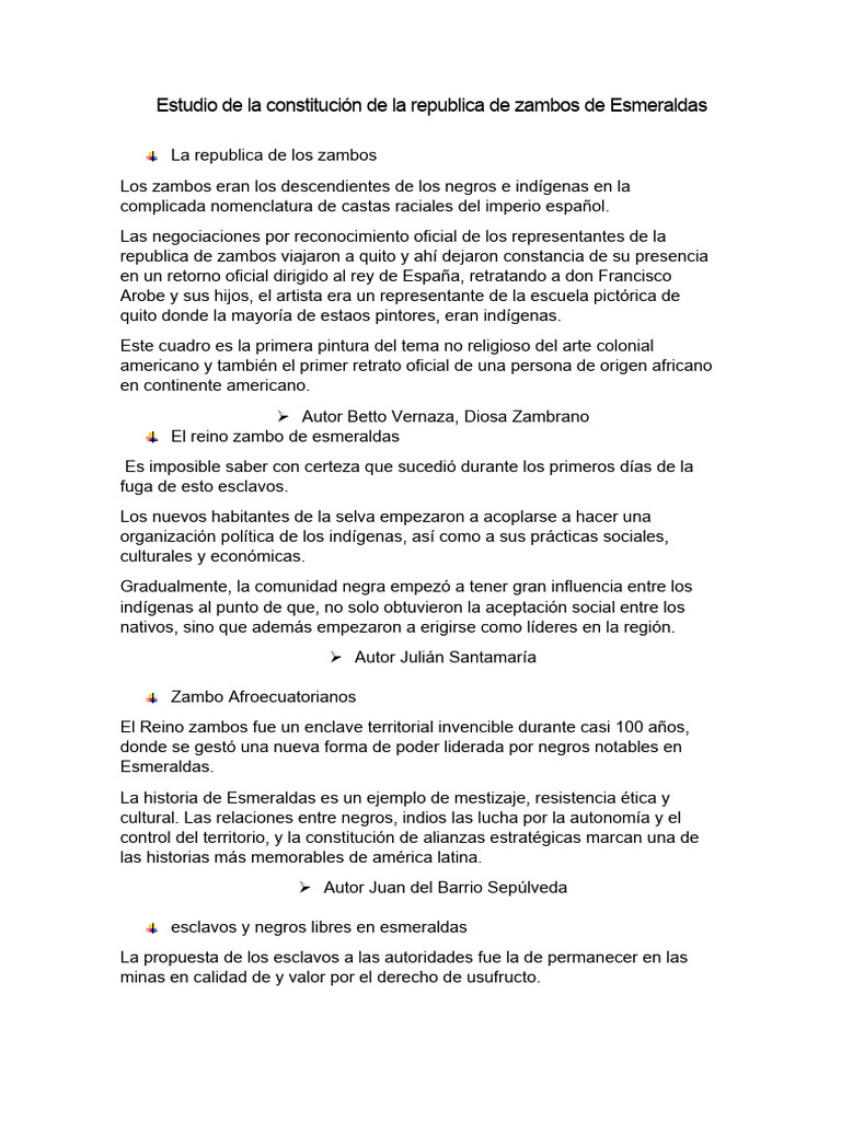 Historia del Reino Zambo de Esmeraldas | PDF | Personas de raza negra ...