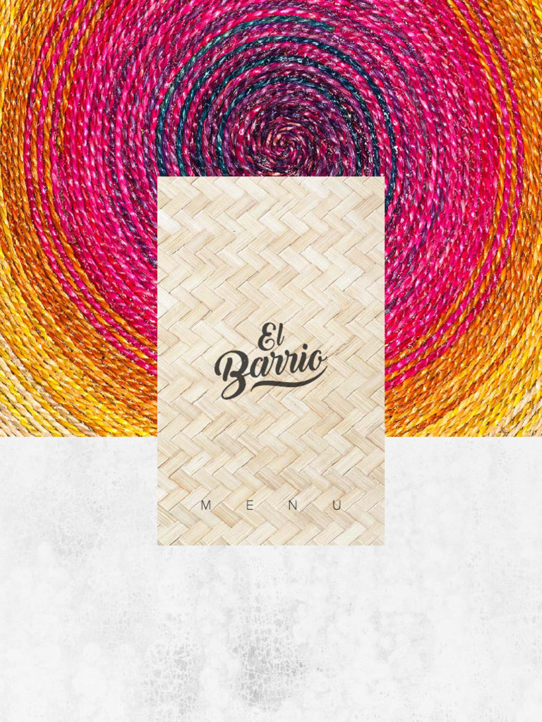 Menu El Barrio | PDF | Salad | Sauce