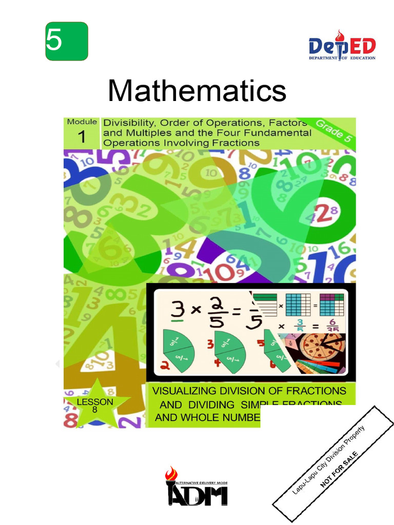 MATH5 Q1 M1 L8 W8 Word | PDF | Division (Mathematics) | Arithmetic