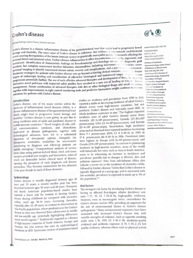 Crohn's Disease | PDF