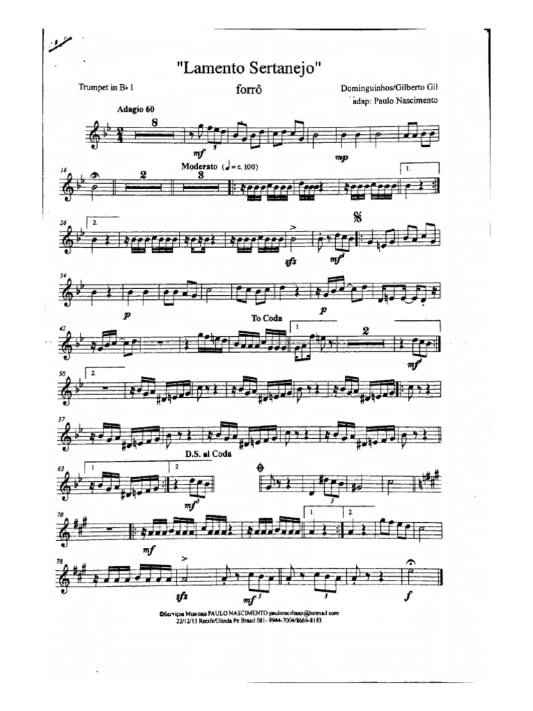 Lamento Sertanejo TPT 1 | PDF