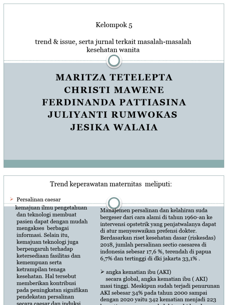 Tren & Isu Kesehatan Wanita 2023 | PDF | Kesehatan Holistik
