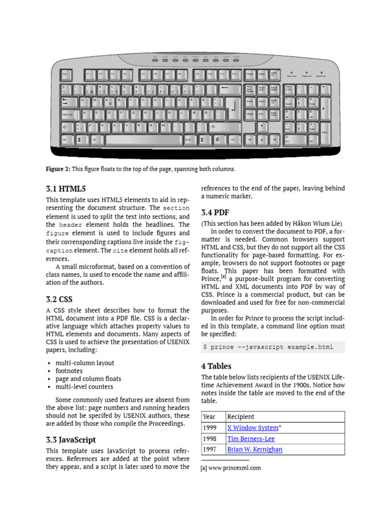 USENIX HTML/CSS Paper Template | PDF