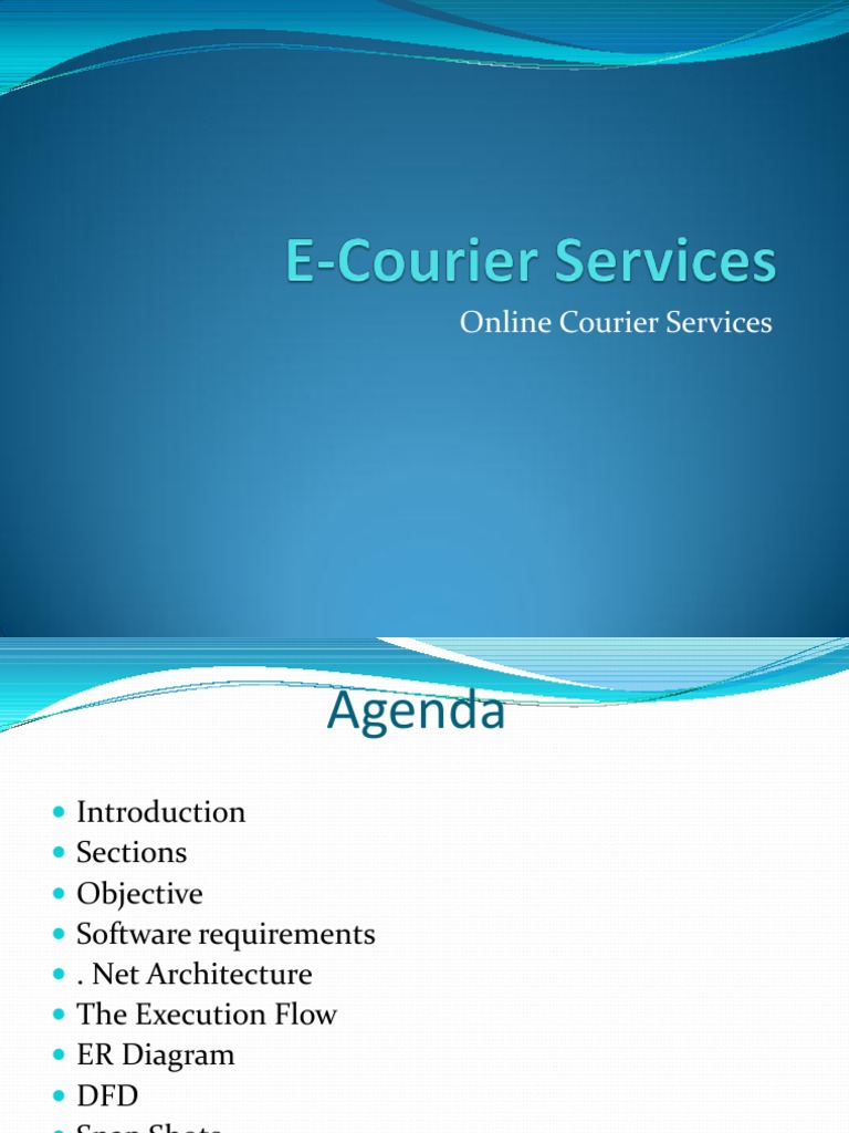 E Courier Services | PDF