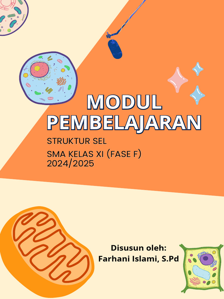 Modul Pembelajaran Struktur Sel Biologi | PDF