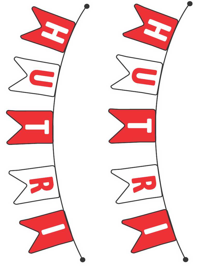 Merah Putih Illustrasi Lomba Hut Ri Flyer | PDF