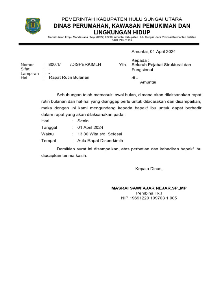 Contoh Surat | PDF