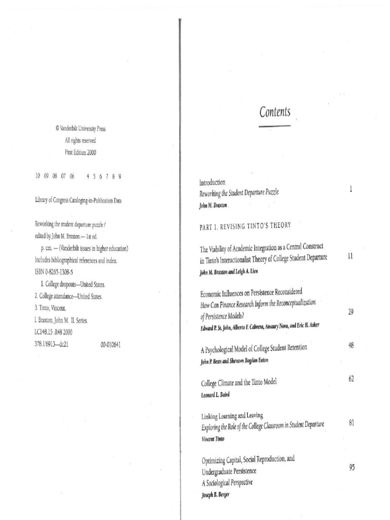 Stage & Hossler (2000) - Linking Student Behaviors, College Choice, and Persistence-1 | PDF