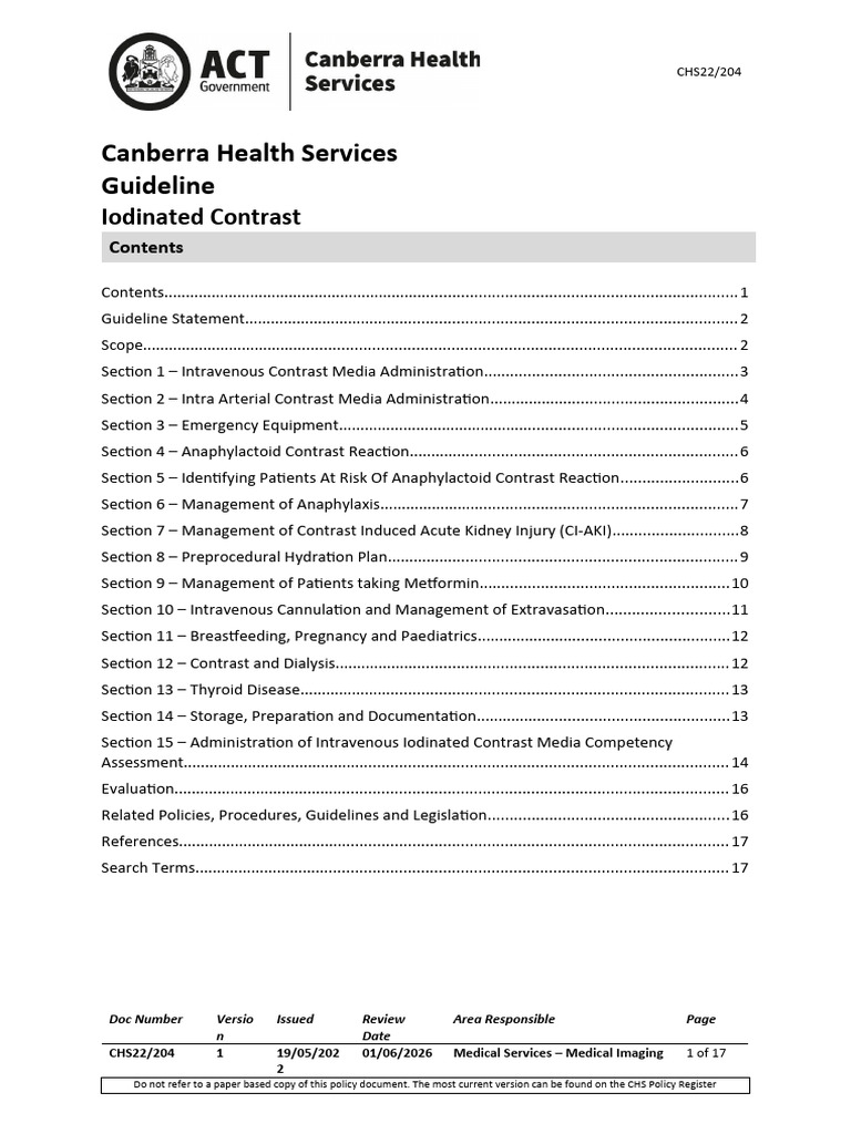 Iodinated Contrast | PDF | Intravenous Therapy | Radiology