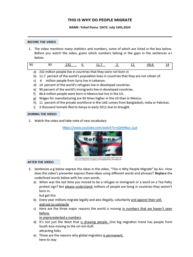 Global Migration Statistics & Trends | PDF