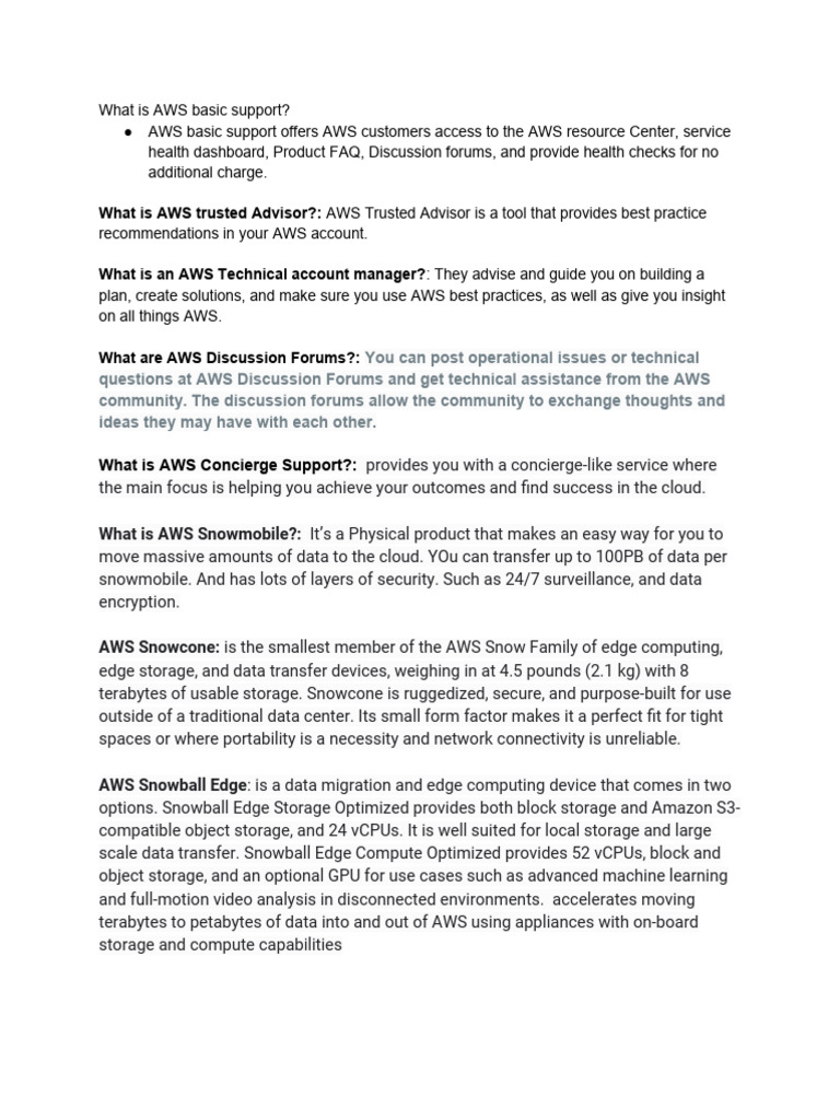AWS Notes | PDF | Cloud Computing | Amazon Web Services