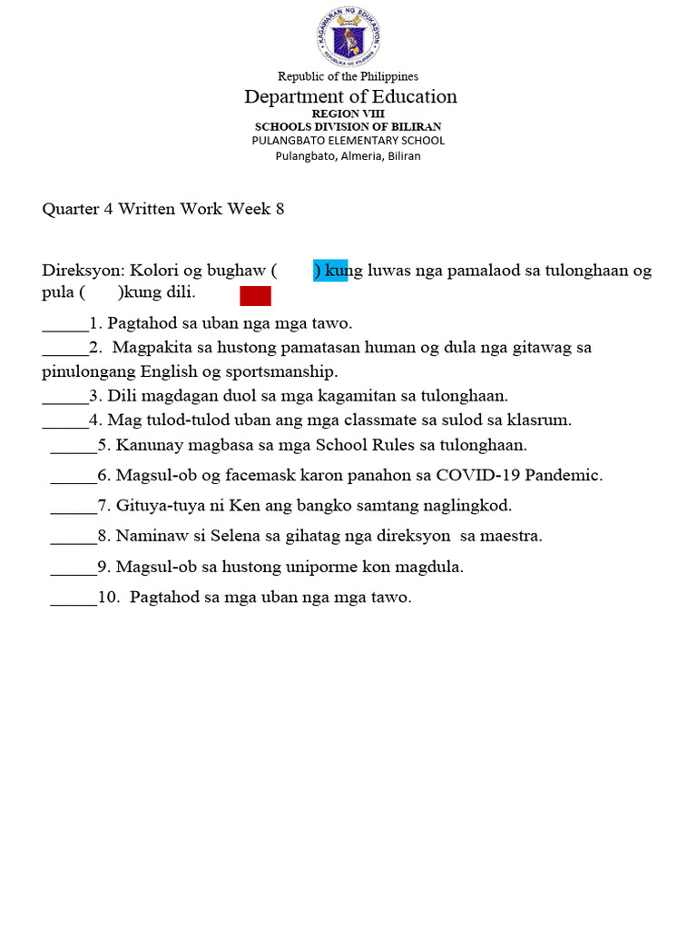 q4 ww8 Health2 | PDF