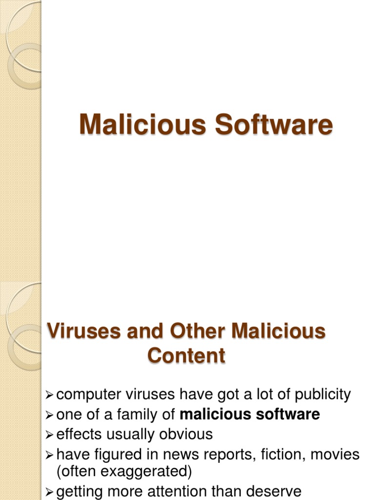 Malicious Software | Computer Virus | Malware