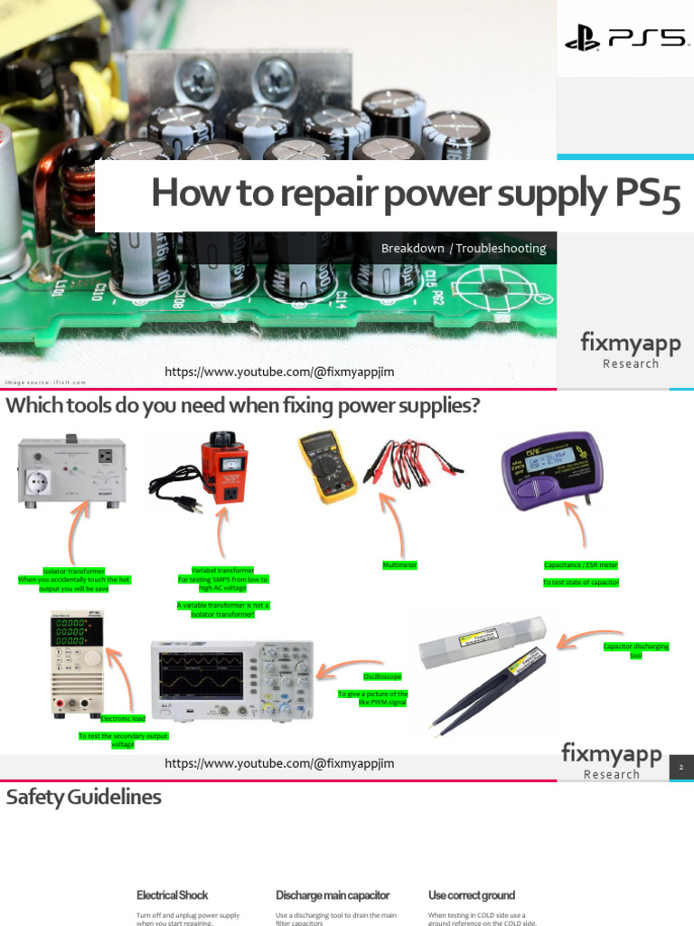 PS5 Power Supply Repair Guide | PDF | Rectifier | Power Supply