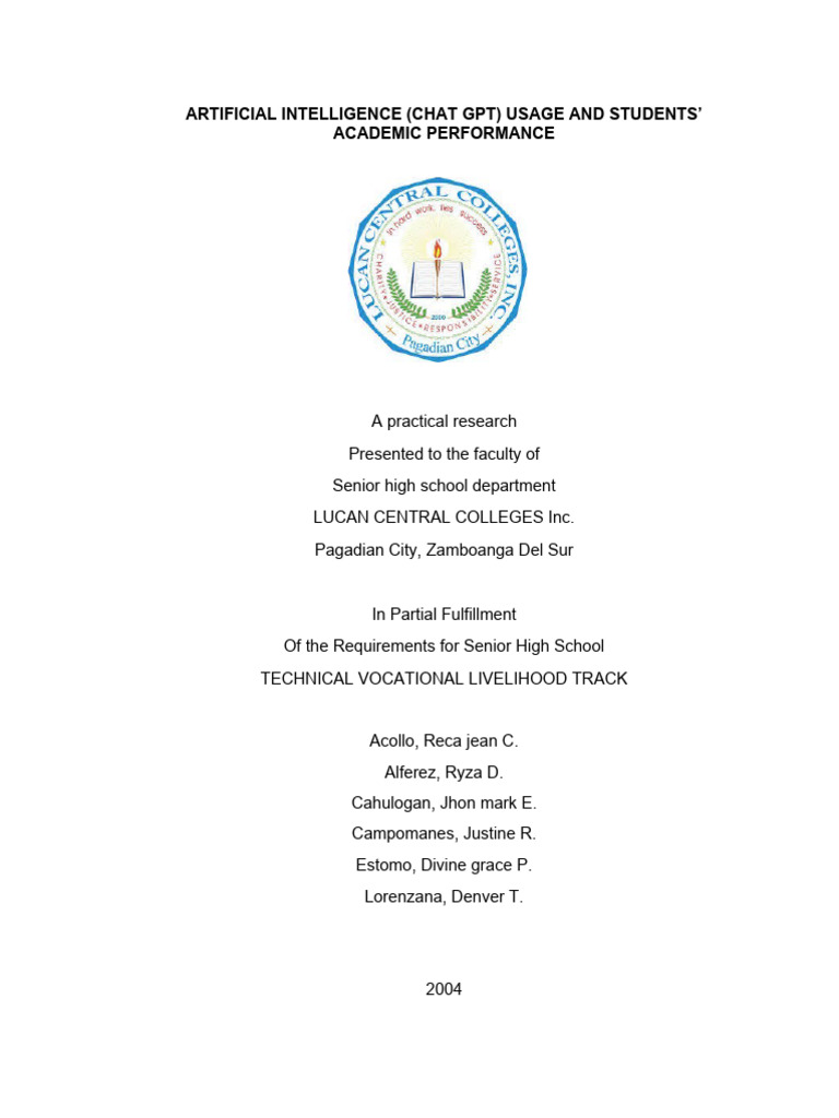 CHAPTER 1 Group 5 Mga Pabigat 6 | PDF | Artificial Intelligence ...