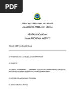 Format Kertas Kerja Program | PDF