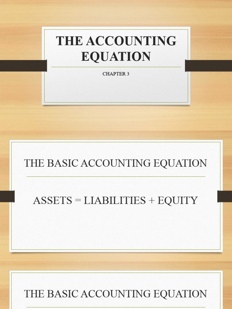 Understanding the Accounting Equation | PDF | Equity (Finance) | Expense