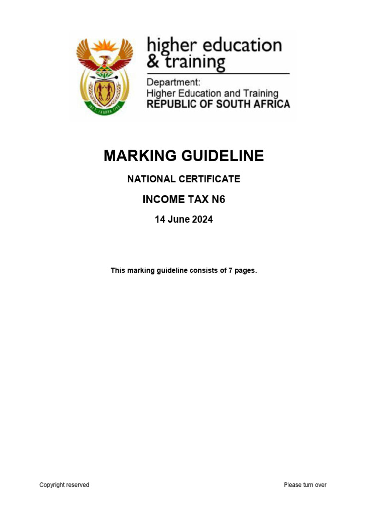 MEMO N6 TAX | PDF | Taxes | Tax Deduction