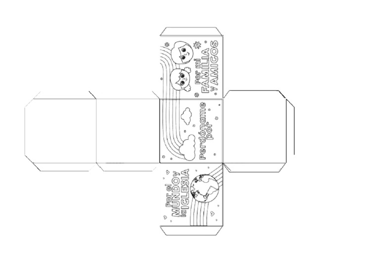 Plantilla para Hacer Un Cubo de 5x5 1 | PDF