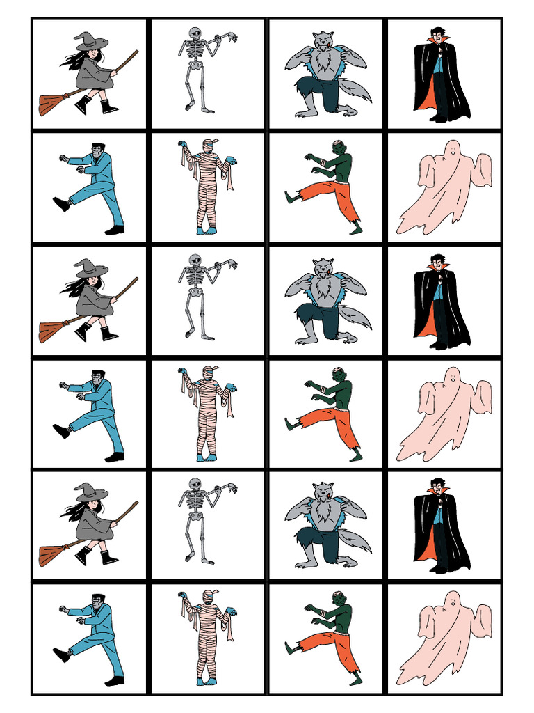Personajes de Halloween | PDF
