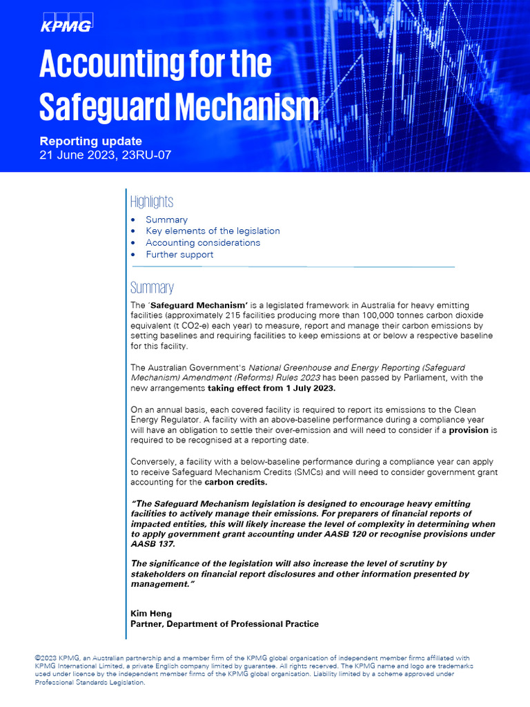 23ru 07 Accounting For The Safeguard Mechanism | PDF | Fair Value | Expense