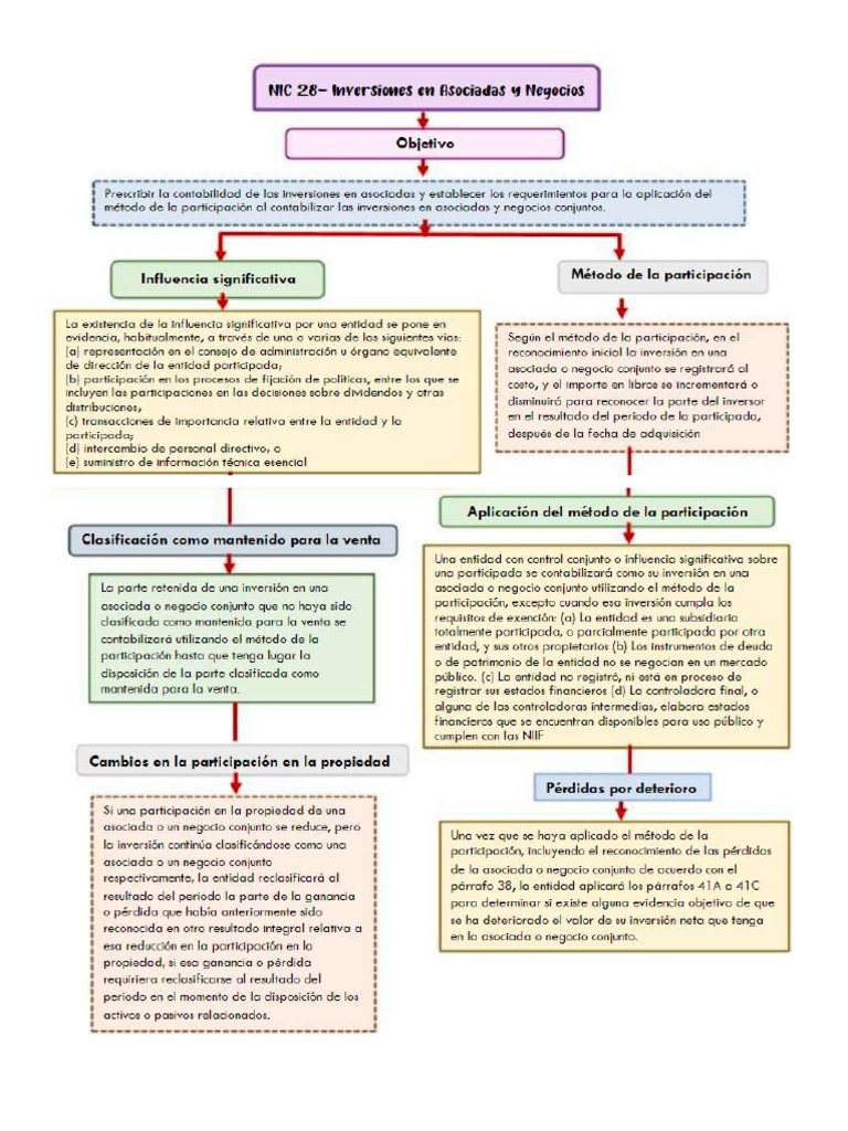 Mapa Conceptual NIC 28 - Conta V | PDF