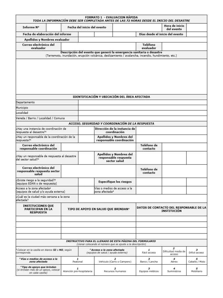 Formatos EDAN | PDF | Alimentos | Agua