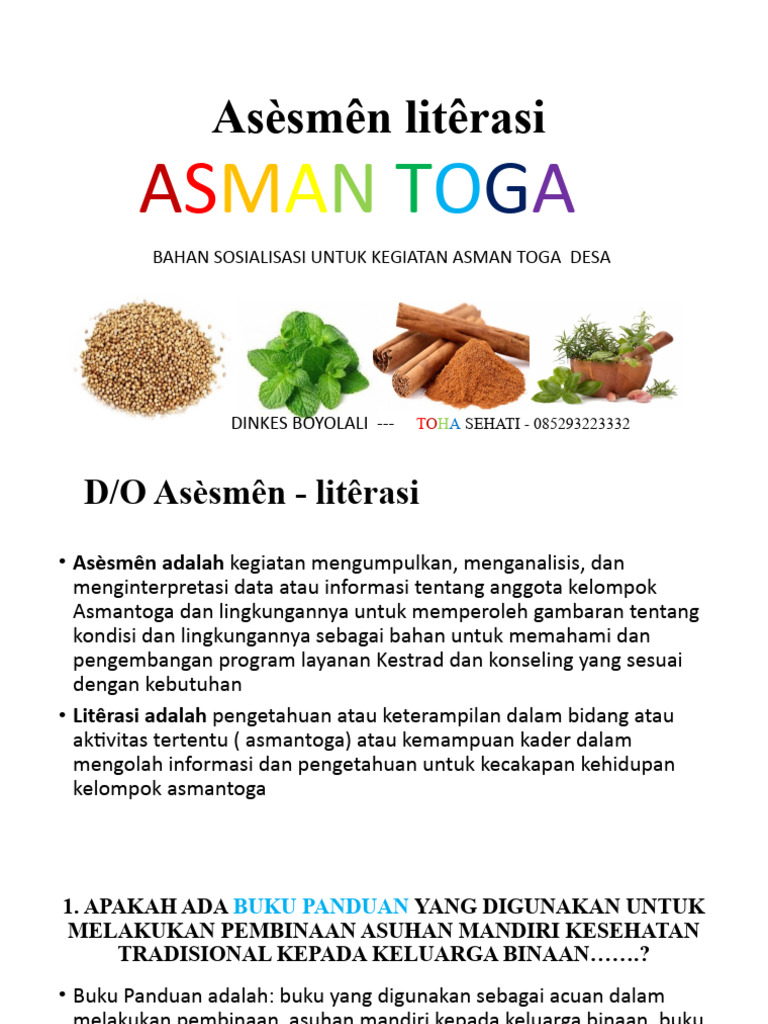 Asesmen Literasi Asman Toga - Fiks | PDF