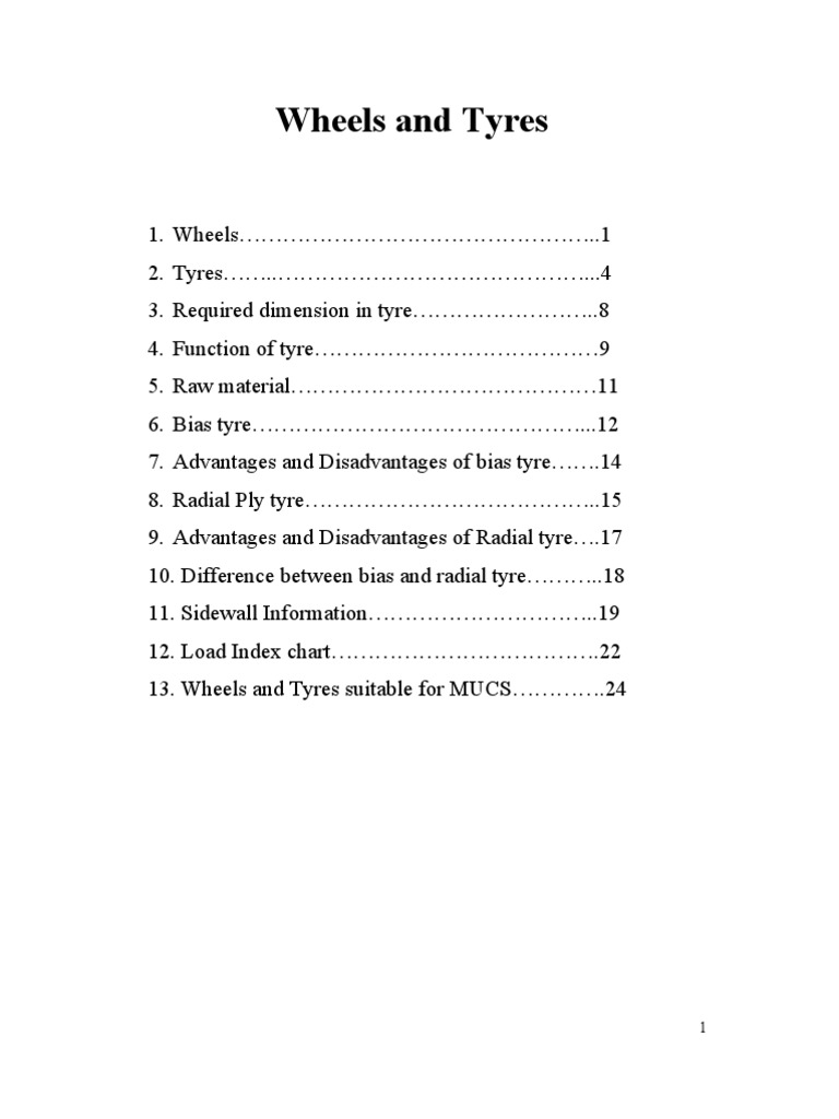 Report of Wheels and Tyres | PDF | Tire | Natural Rubber