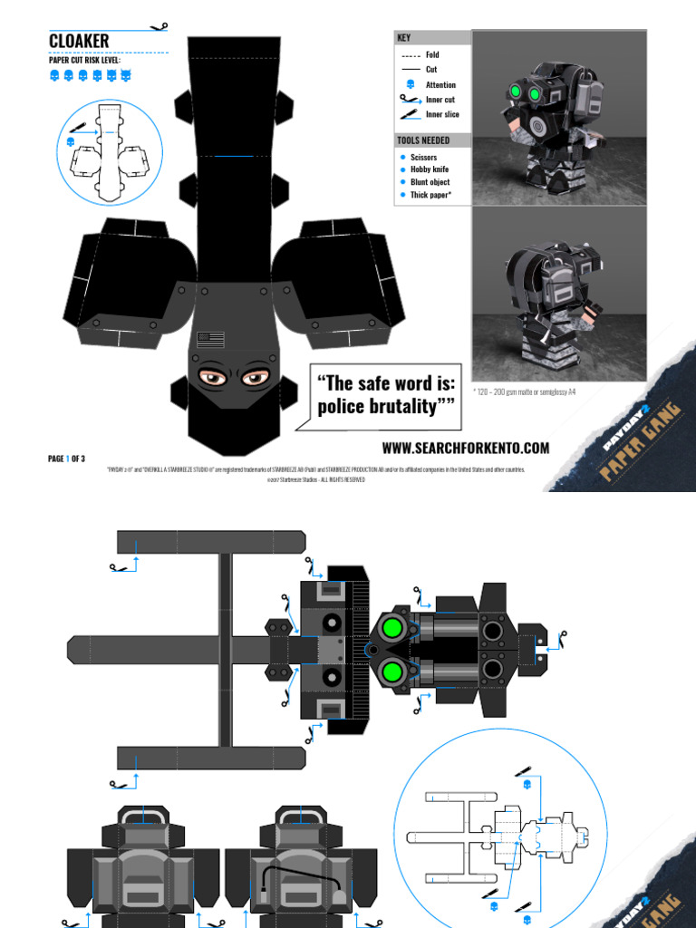 PD2-PaperGang Cloaker A4 | PDF | Publishers | Video Game Publishers