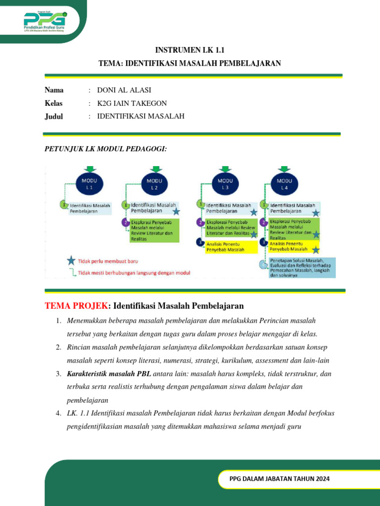 Modul 1 Doni Al Alasi-Sds It Al-Khansa | PDF