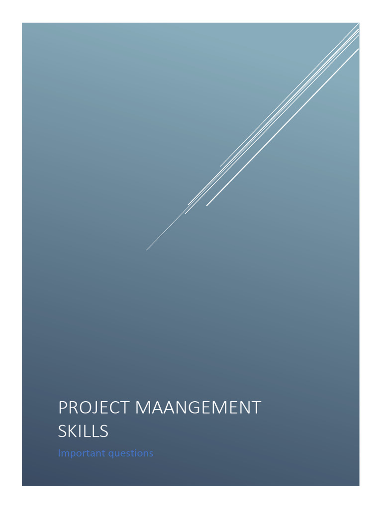 Project Management Essentials | PDF | Project Management | Business ...