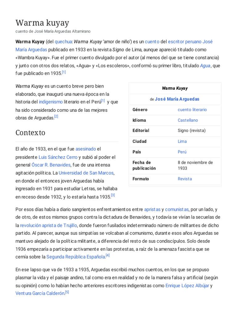 Warma Kuyay: Amor y Conflicto Andino | PDF | Perú
