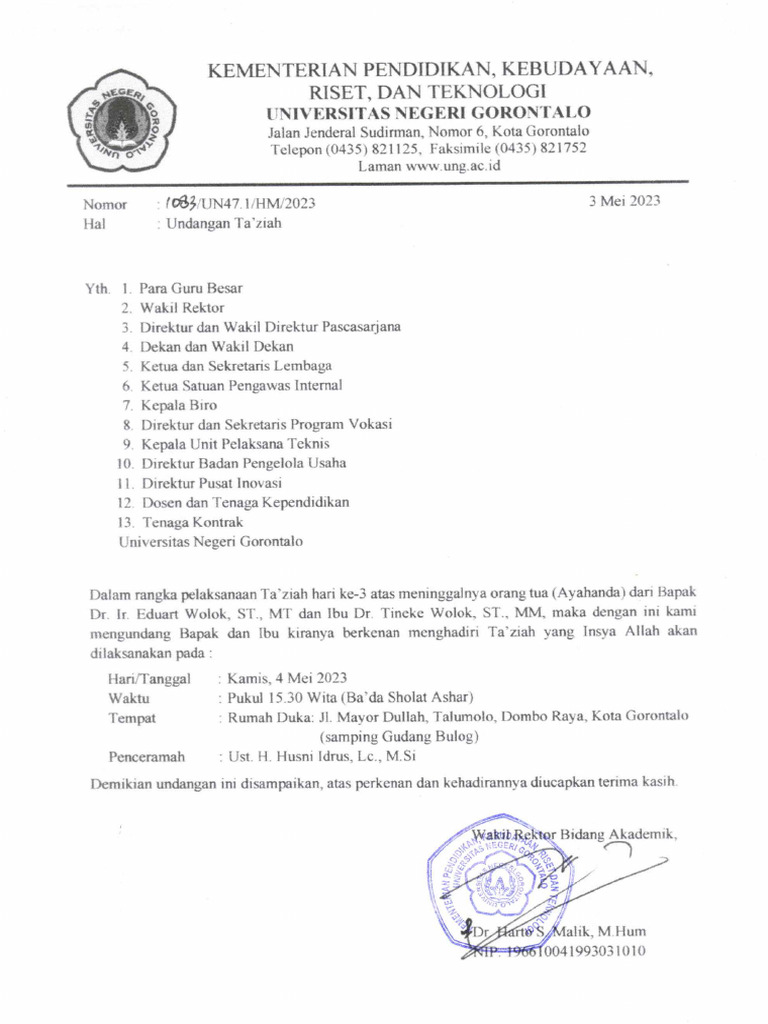 Undangan Taziah | PDF