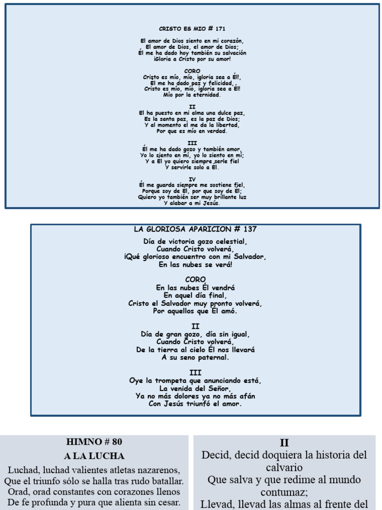 Himnos Pdf Cristo Título Amor