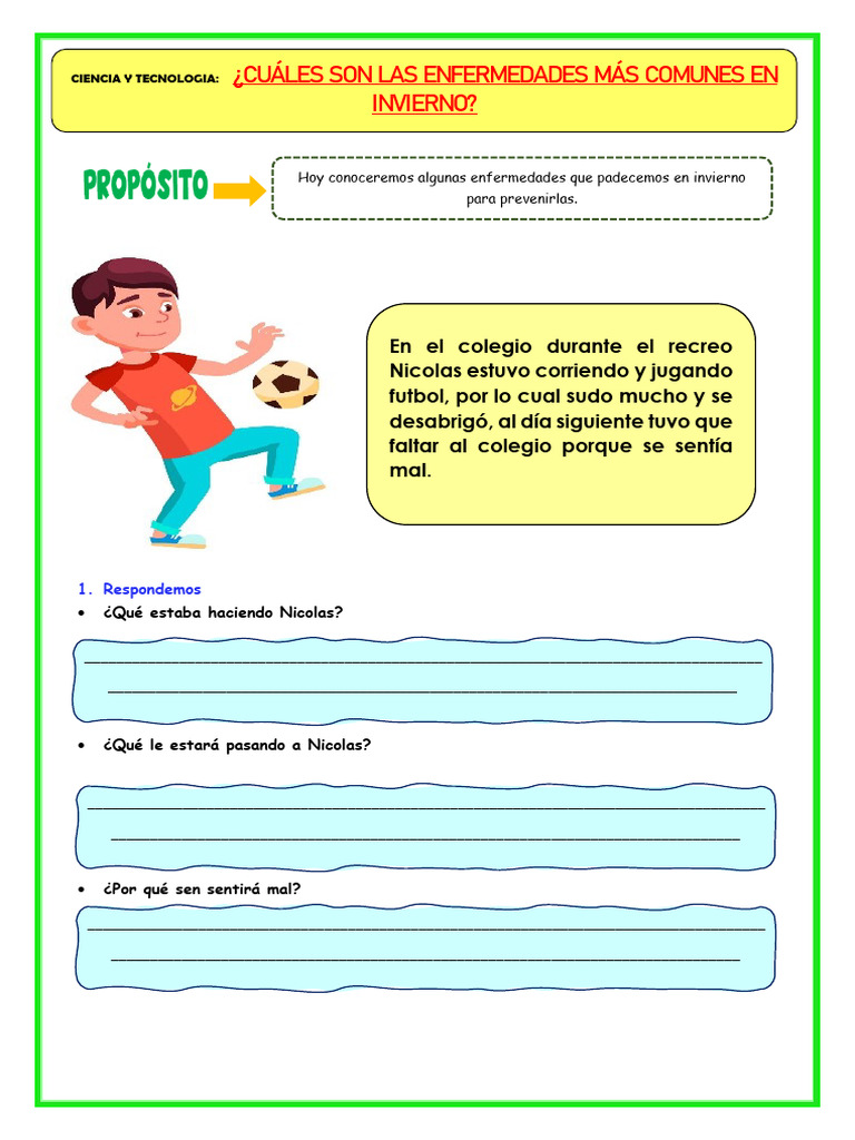 Ficha CT Enfermedades Mas Comunes en Invierno | PDF Ficha CT Enfermedades Mas Comunes en Invierno | PDF