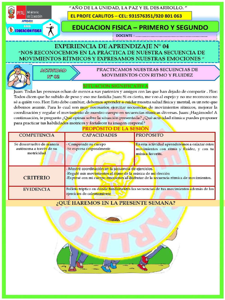 Experiencia de Aprendizaje #04 - Actividad N°02-1ero y 2do - Fisica - 00001 | PDF