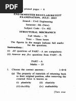 Structural Analysis Exam Papers | PDF | Beam (Structure) | Bending