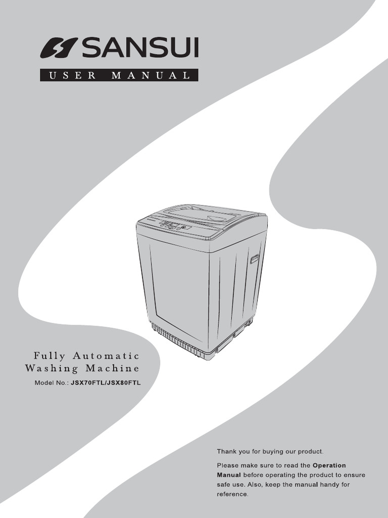 Top Load Washing Machine | PDF