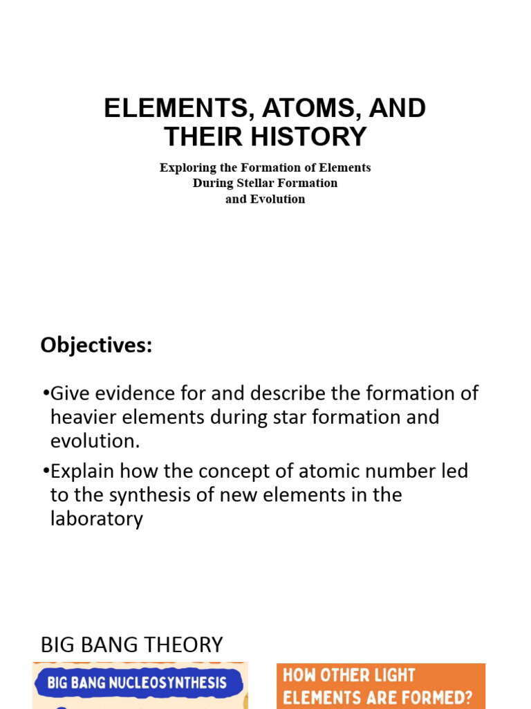 Lesson 1 Elements - Atoms - and Their History | PDF