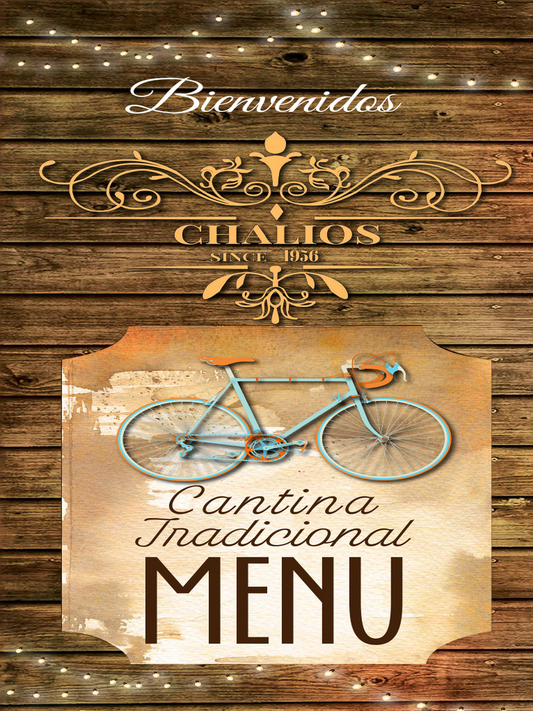 Menu Chalios Editable Jul 2023 V1 | PDF | Bebidas alcohólicas | Bebidas ...